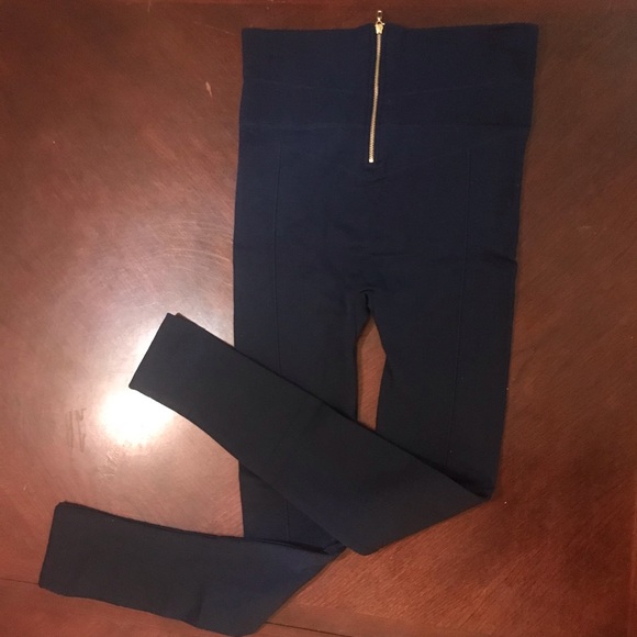 Qree | Pants & Jumpsuits | Qree Navy Blue Leggingsone Size Fits Most ...